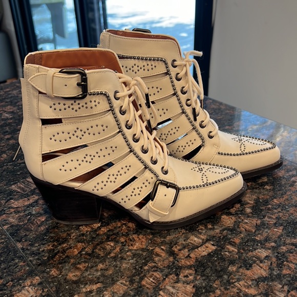 Coach | Shoes | Coach Cream Colored Boots Size 7 | Poshmark